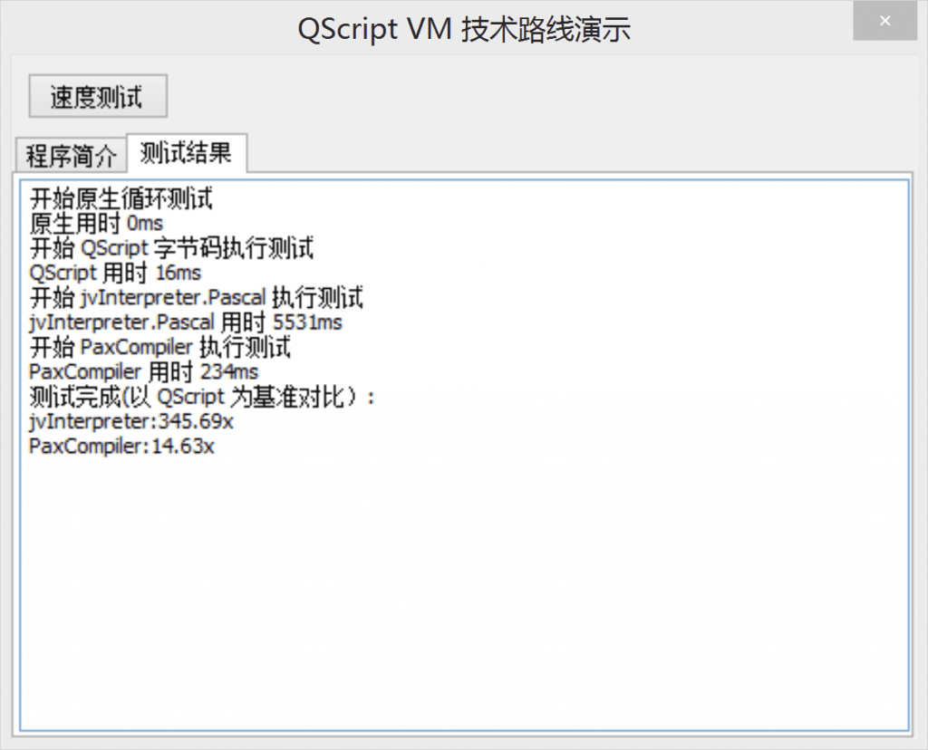 [QScript] – 一个原型验证程序对比结果 – QDAC 官方网站